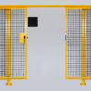 2300 LH Green Weld Screen Double Slide Gates - Automation Guarding Systems