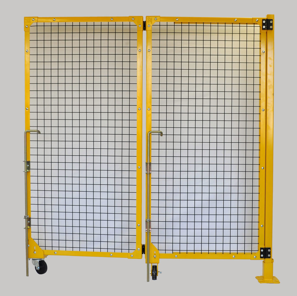 1700 2x2 Mesh RH 2 Drop Pin Gates - Automation Guarding Systems
