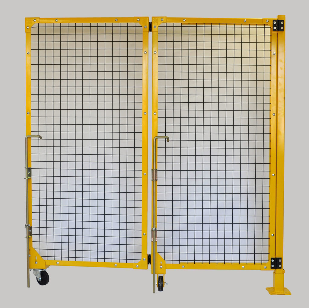 1400 2x2 Mesh RH 2 Drop Pin Gates - Automation Guarding Systems