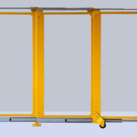 2900 LH TA Lexan Dbl Slide Gates - Automation Guarding Systems