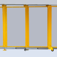 2300 LH TA Lexan Triple Slide Gates - Automation Guarding Systems